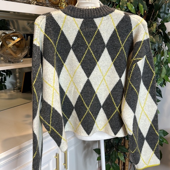 Pringle | Sweaters | Nwt Pringle Of Scotland X Hm Argyle Oversized Crop ...